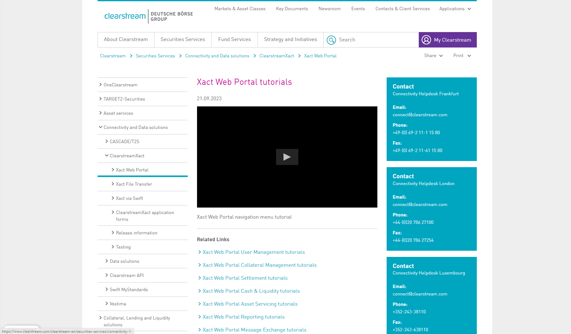Xact Web Portal: Improved Help & Support